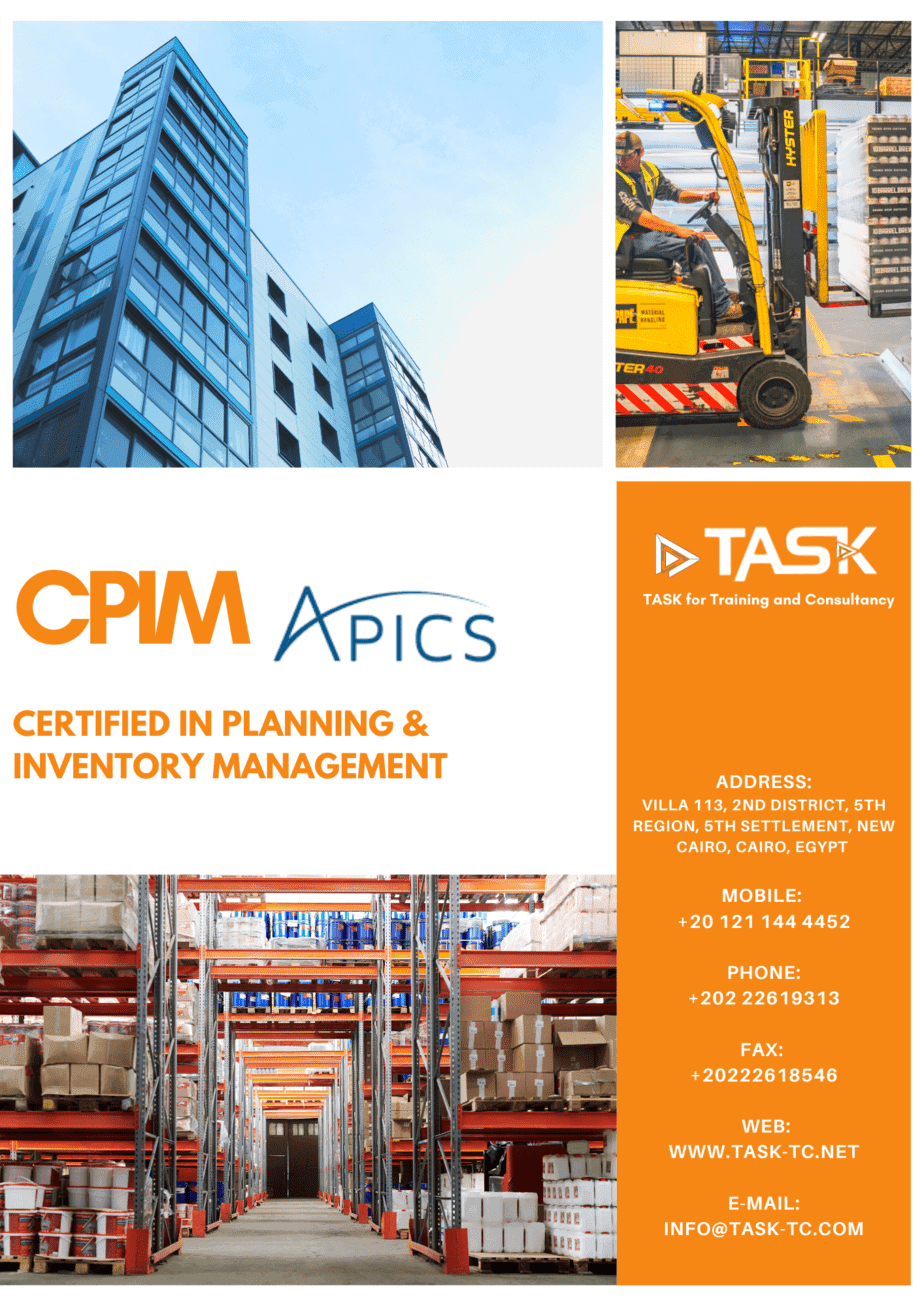 CPIM – Certified in Planning & Inventory Management – TASK
